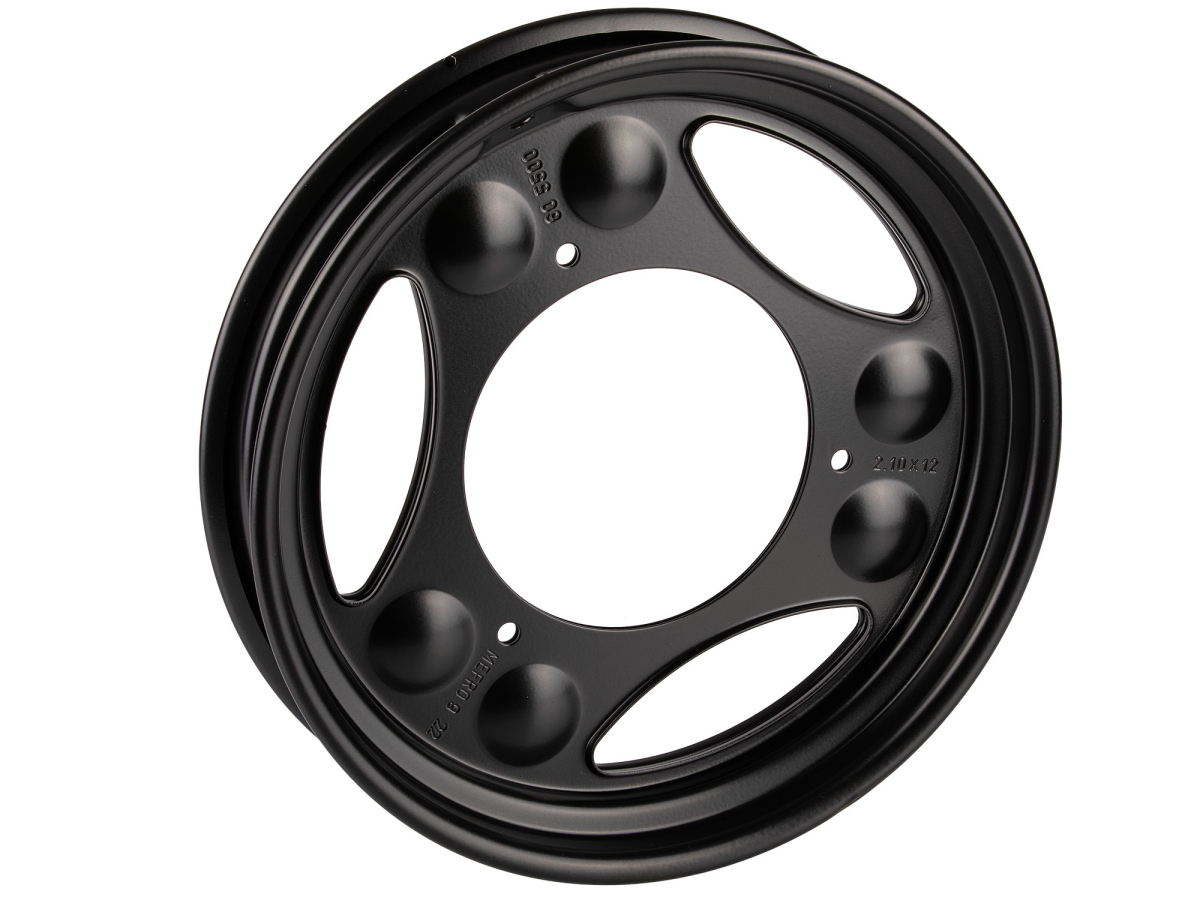 Simson Scheibenrad pulverbeschichtet schwarz SR50, SR80, 72,80