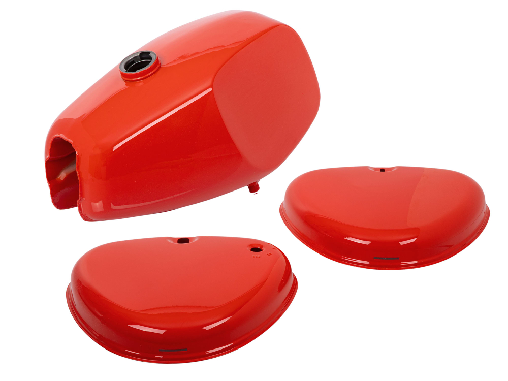 Simson S50 Büffeltank Set - Seitedeckel & Tank Saftgrün, 114,95