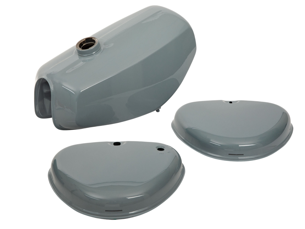 Simson S51 Tankset - Seitedeckel & Tank grau, 125,95